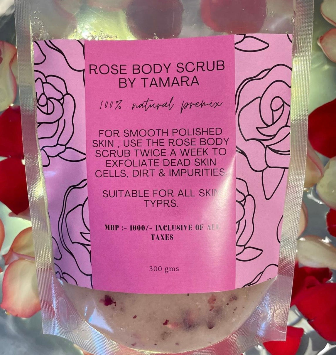 ROSE BODY SCRUB BY TAMARA – Selfgroomers